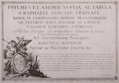 Cupid and Psyche. Title page from a series after Raphael. - Dunedin ...