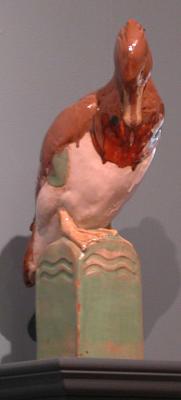 Duck gate post finial - Dunedin Public Art Gallery