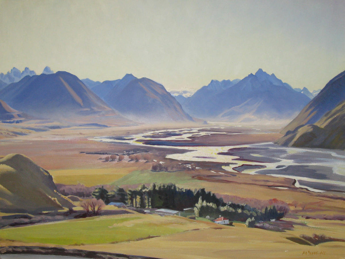 Ben McLeod - the Rangitata Valley - Dunedin Public Art Gallery