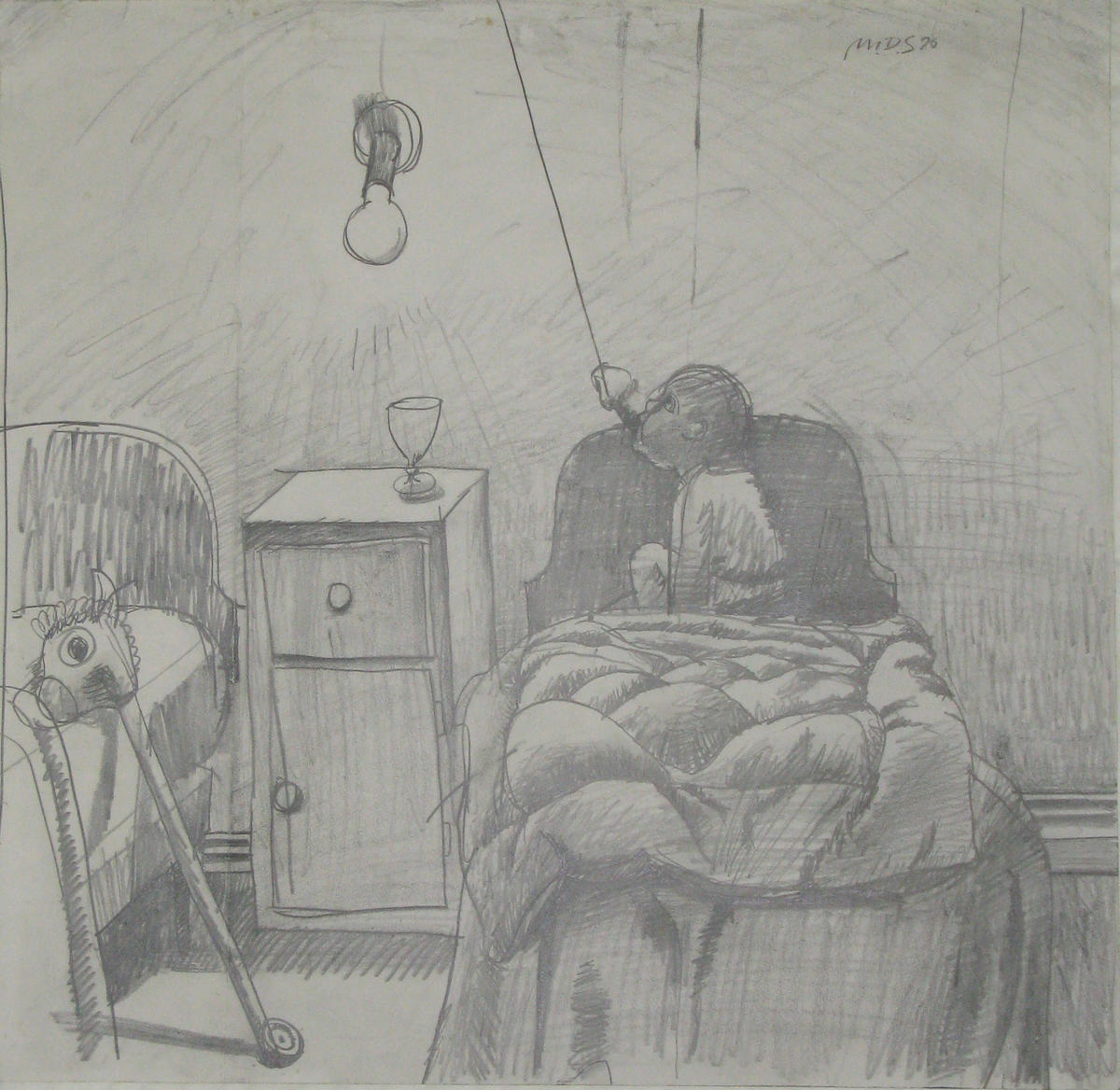 Drawing for Thomas with light chord - Dunedin Public Art Gallery